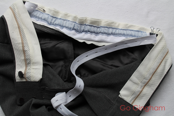 How to Add an Elastic Waist Band to Women’s Pants – Go Gingham